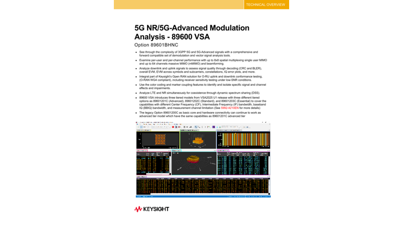 Keysight Vector Signal Analysis (89600 VSA) | Keysight